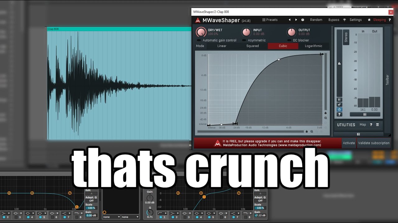 waveshaping claps etc - YouTube