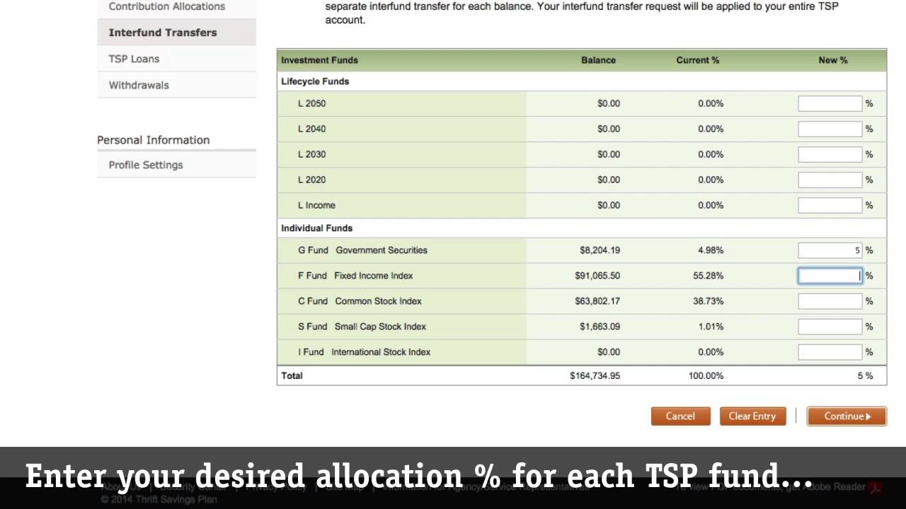 How To Request A TSP Interfund Transfer IFT On Tsp gov YouTube How To Request A TSP Interfund Transfer IFT On Tsp gov YouTube