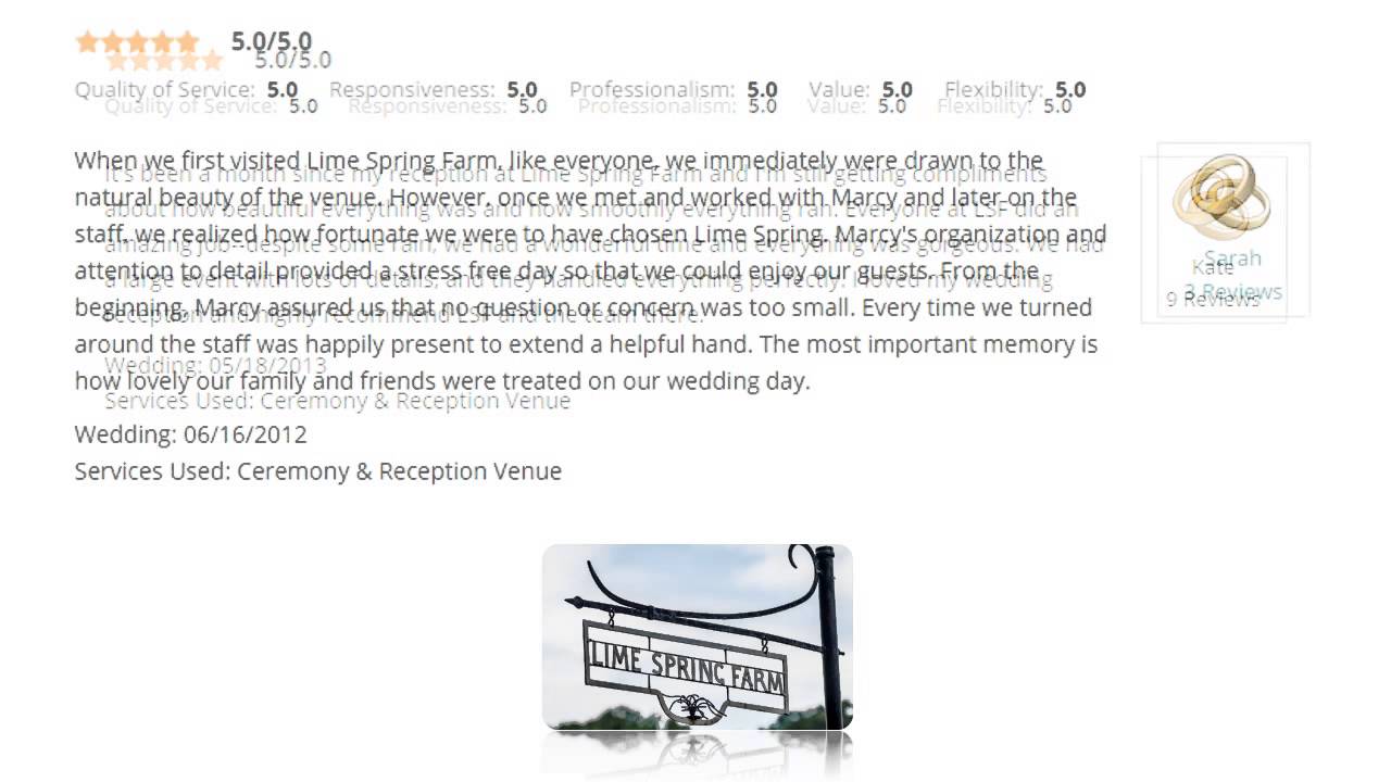 Lime Spring Farm - REVIEWS - Lancaster PA Wedding Venue Reviews - YouTube
