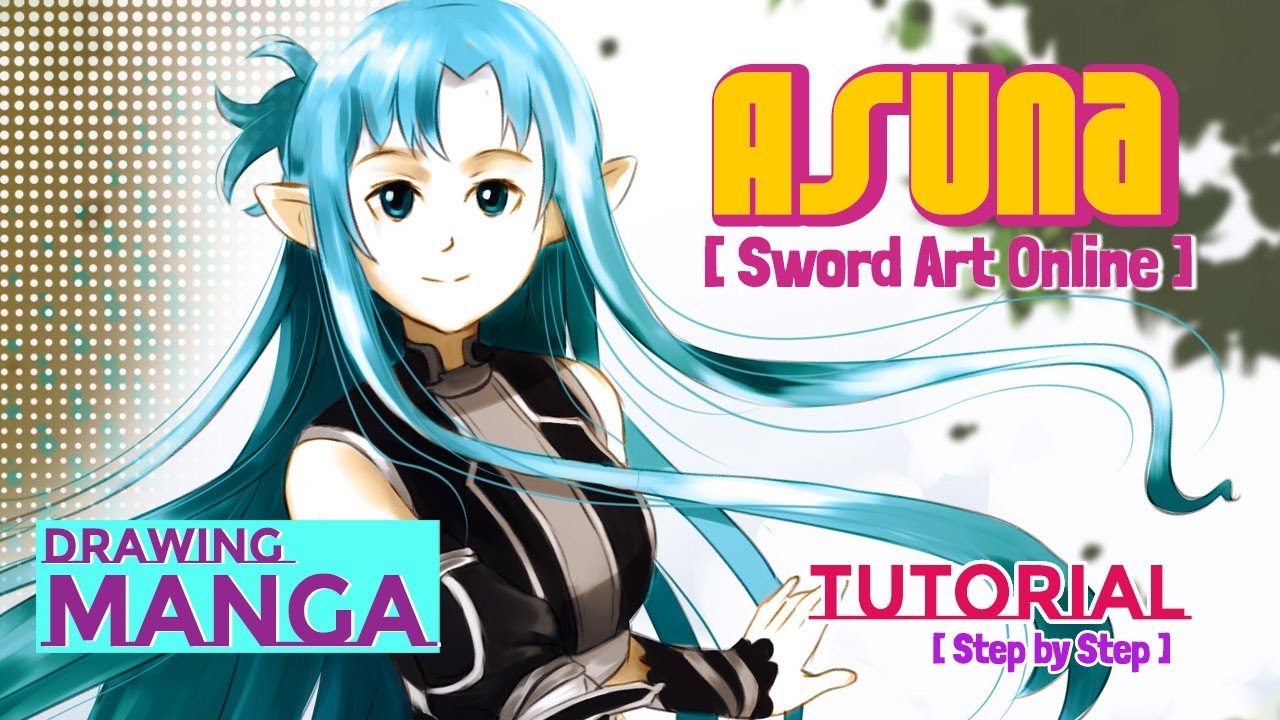 How to Draw Asuna [step by step] sword art online - YouTube