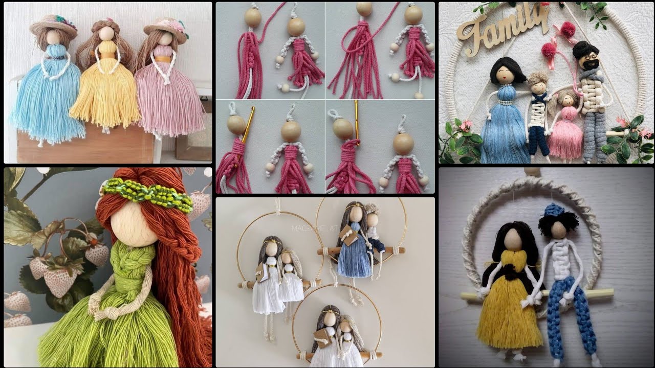 MACRAME Dolls hangouts || You Won't Believe It's, The Simplest DollsTo ...