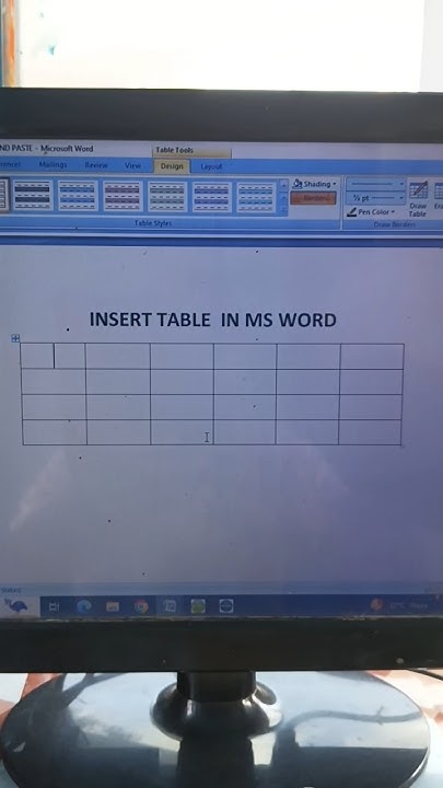 Insert table in MS Word #computerknowledge #reels #shorts 🙏plzz subcribe my YouTube ️🙏 - YouTube