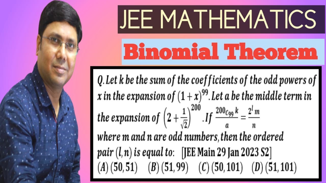 JEE Main PYQ 29 Jan 2023 Shift 1 | Binomial Theorem | Take in Maths ...
