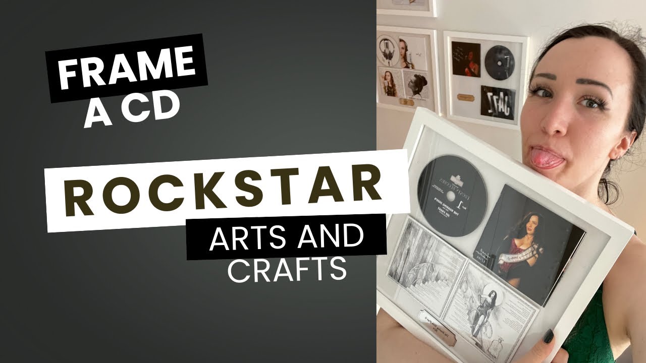Rockstar Arts & Crafts - Framed CD with plaque TUTORIAL - YouTube