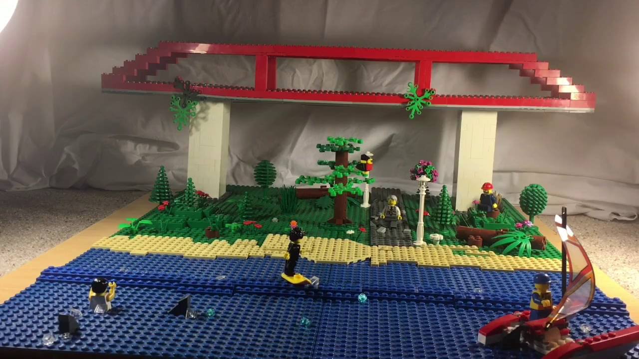 Lego Train Bridge Moc - YouTube