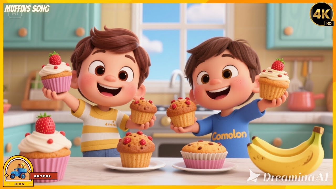 Muffins Song for Kids 👩‍🍳🧁 | Baking Fun & Learning Song 🎶 - YouTube