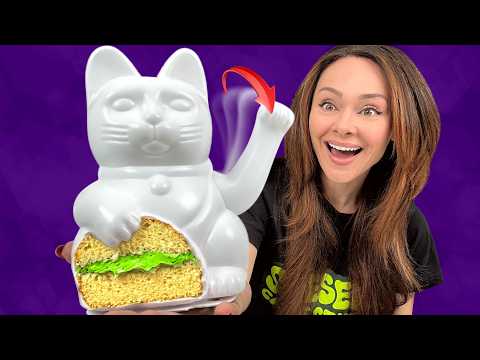 Making an Animatronic Lucky Cat Cake... Out of Candy!