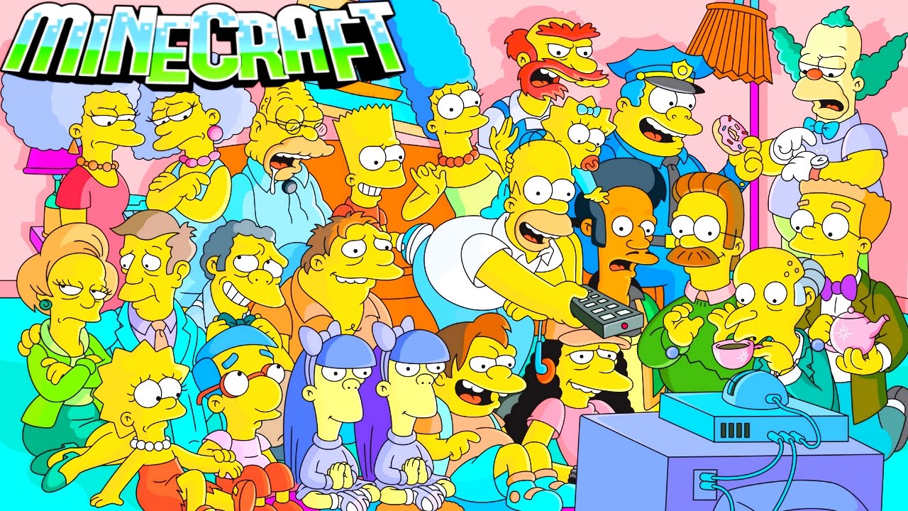 LOS SIMPSONS EN MINECRAFT | PS3 Y PS4 | NUEVA ACTUALIZACION 1.16 - YouTube