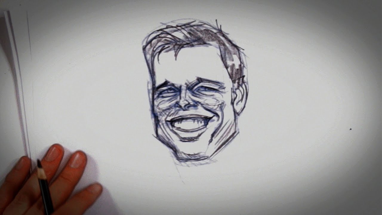 How to Draw Brad Pitt | Drawing Tips - YouTube
