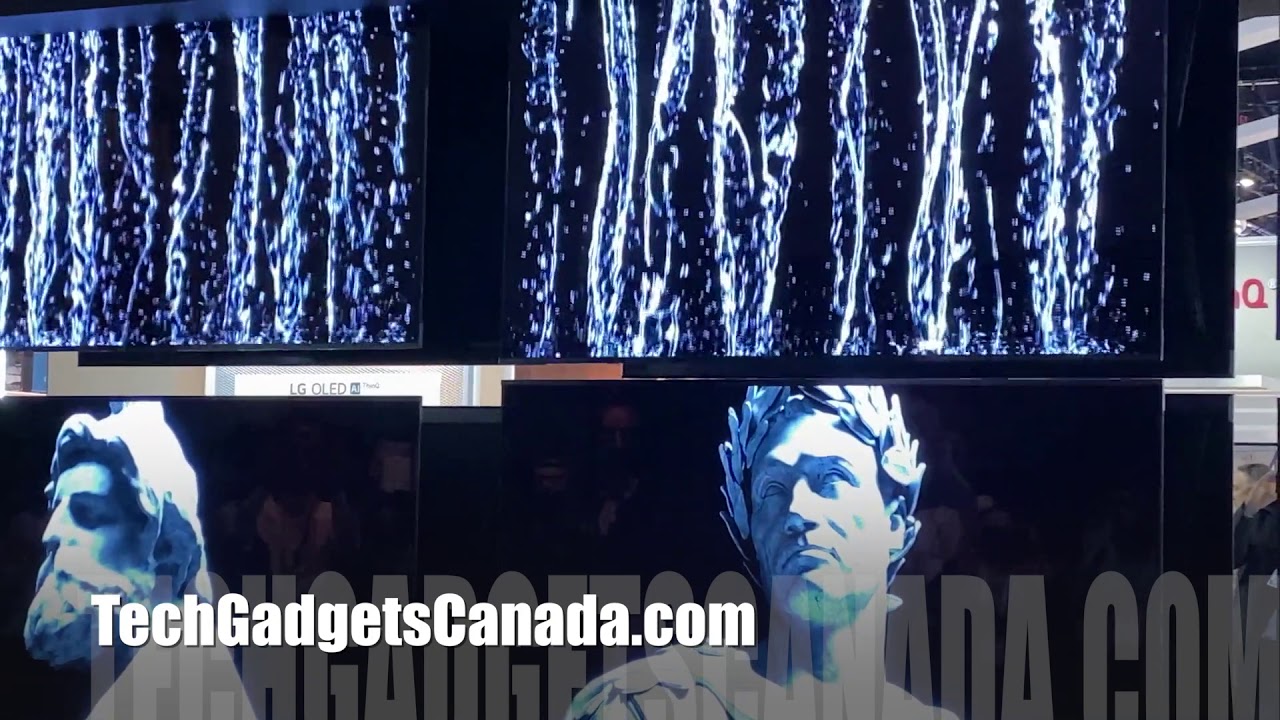 LG rolling roll-up retractable TV: quickview from CES 2020 - YouTube