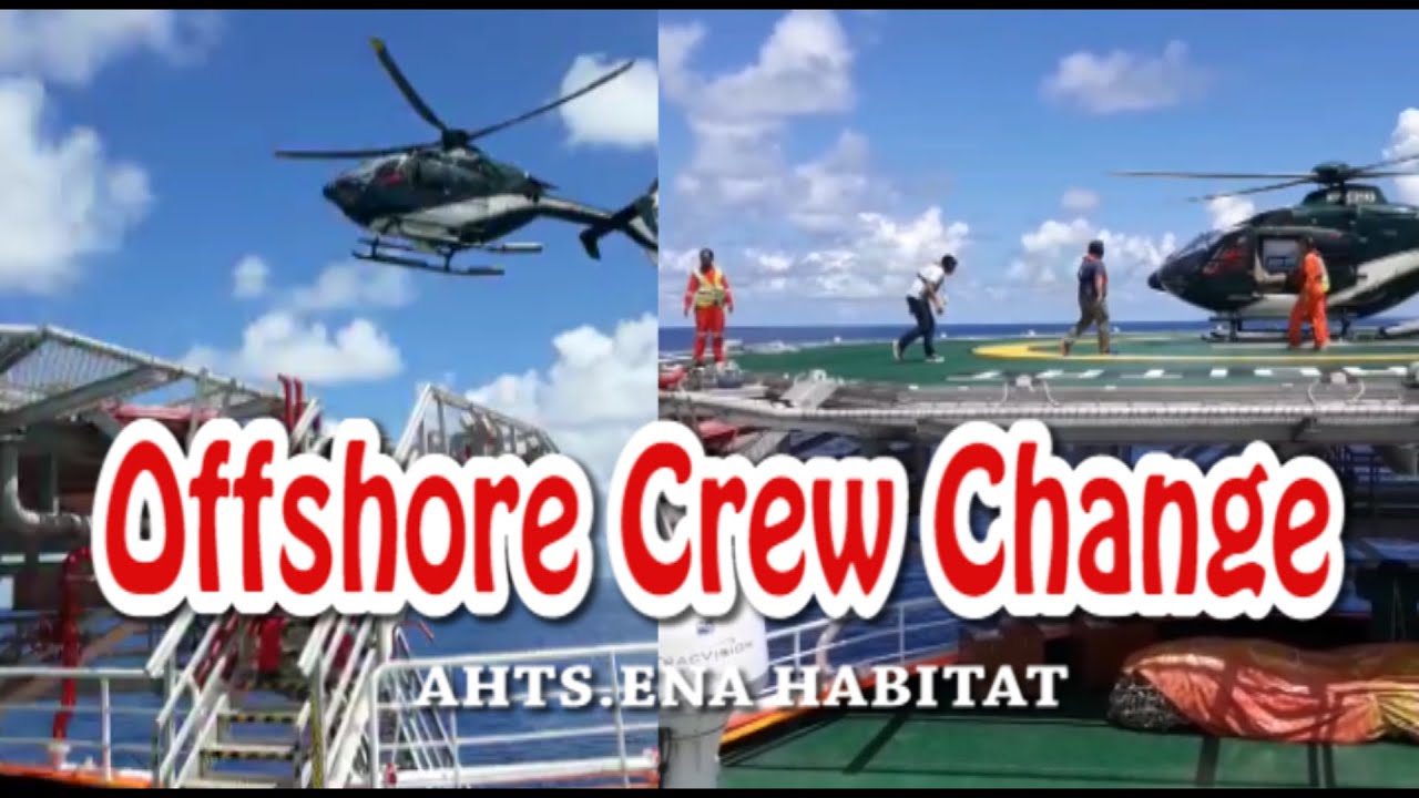 Offshore crew change - YouTube