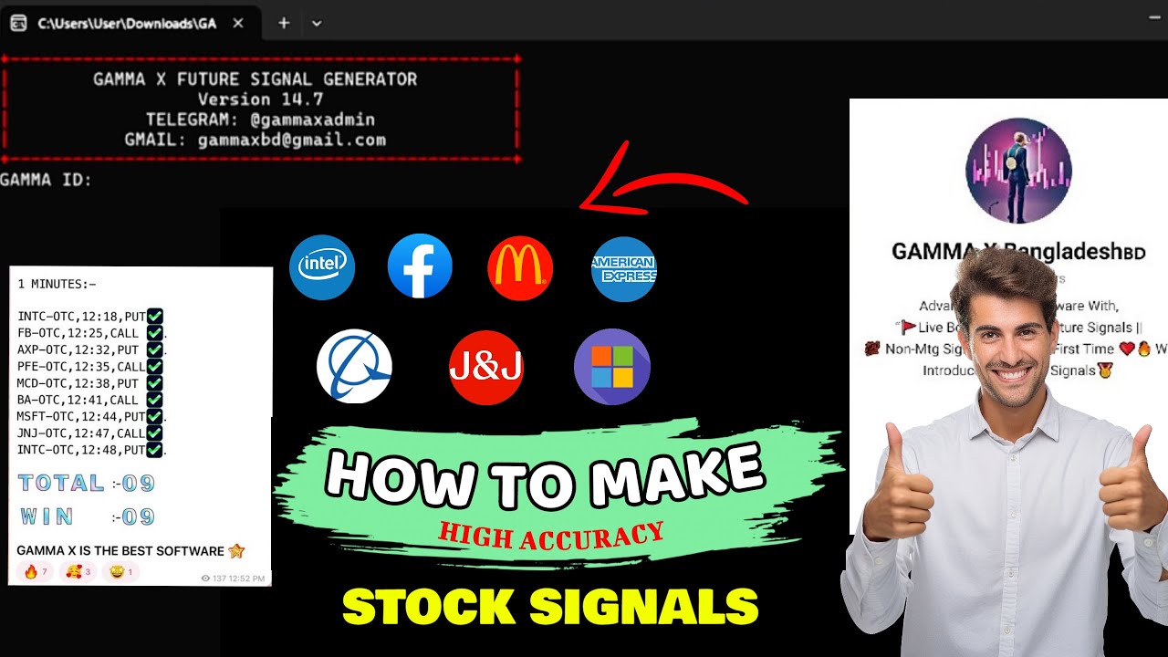 How To Make STOCK Signals (𝗤𝗨𝗢𝗧𝗘𝗫) || HIGH ACCURACY || GAMMA X SOFTWARE ...