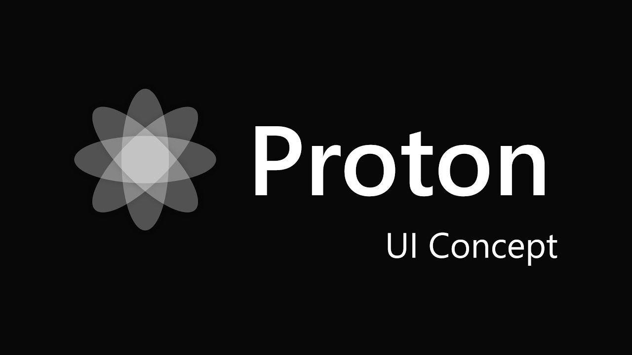 Proton OS - UI Concept - YouTube