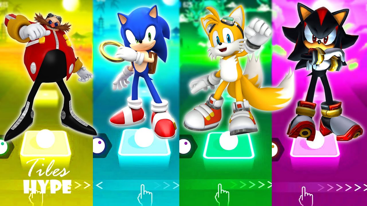 Sonic Prime vs Doctor Eggman Robotnik vs Tails vs Sonic Shadow | Tiles ...