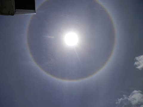 Circulo alrededor del Sol - Halo (fenómeno meteorológico) - YouTube