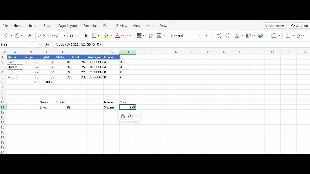 How To Use Vlookup Formula In Microsoft Excel Excel Vlookup Vlookup In Excel Class 3 Youtube