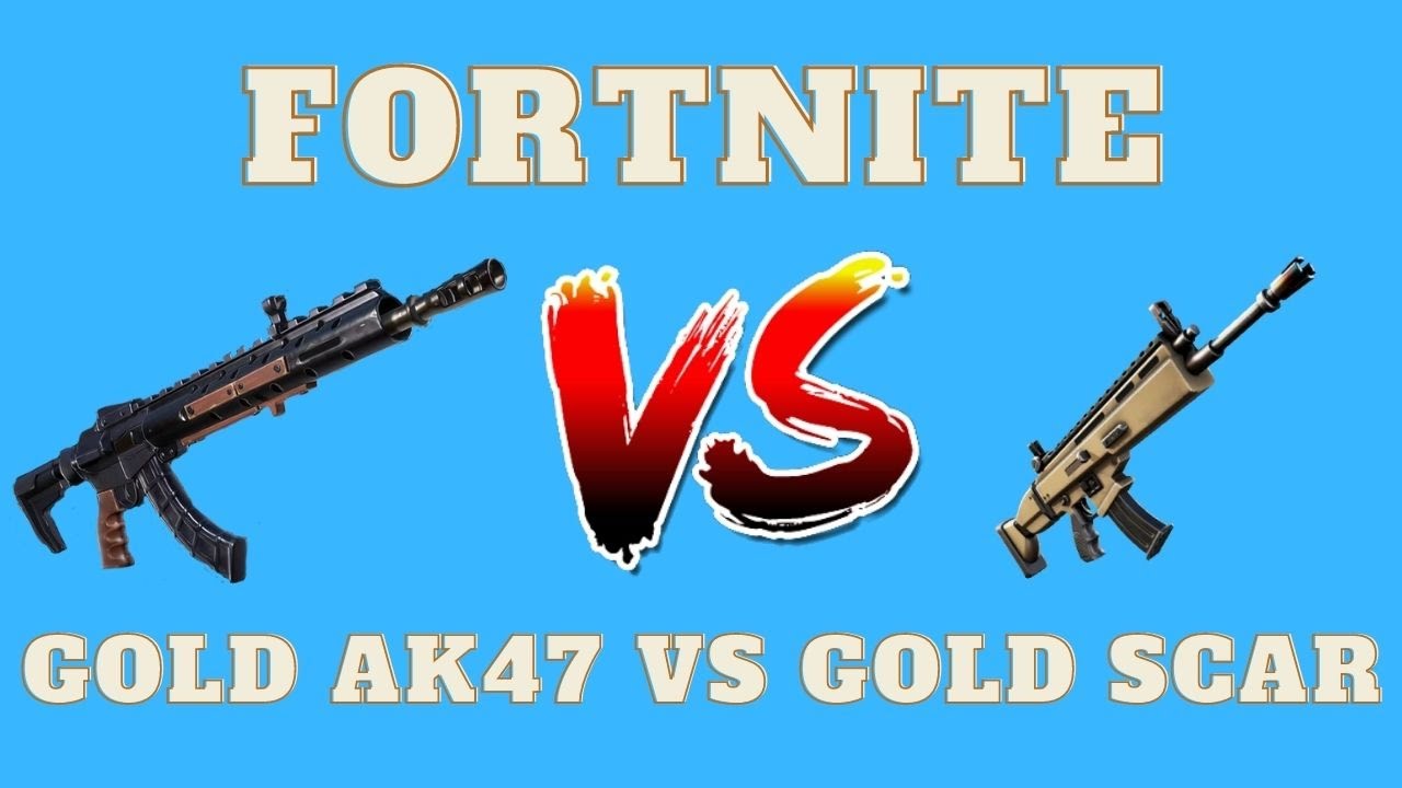 Fortnite Legendary AK47 VS Legendary Scar - YouTube