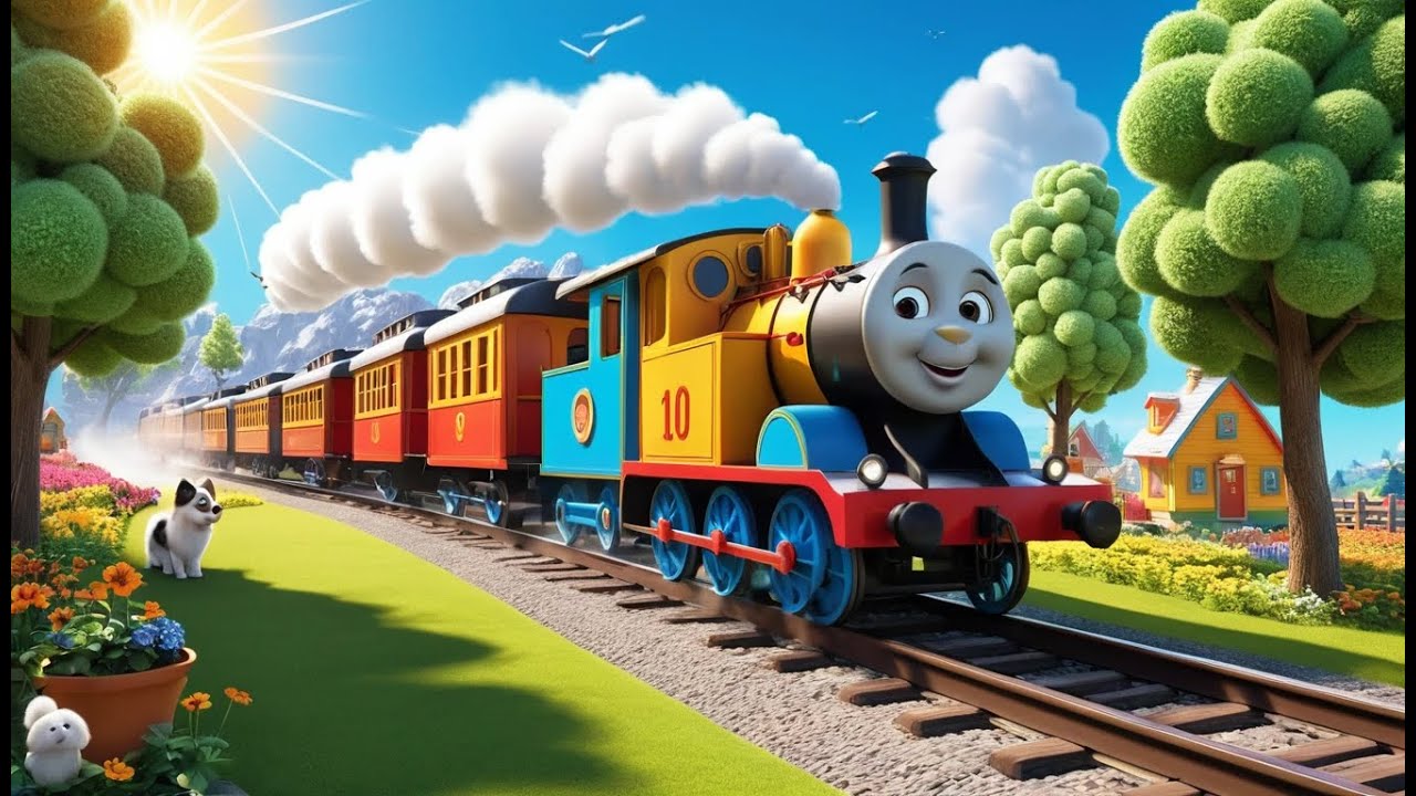 The Train on the Track Goes Choo Choo | Fun Train Song for Kids | All ...