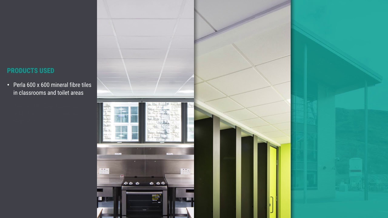 Ceilings at Ystalyfera School, Swansea - Case Study - YouTube
