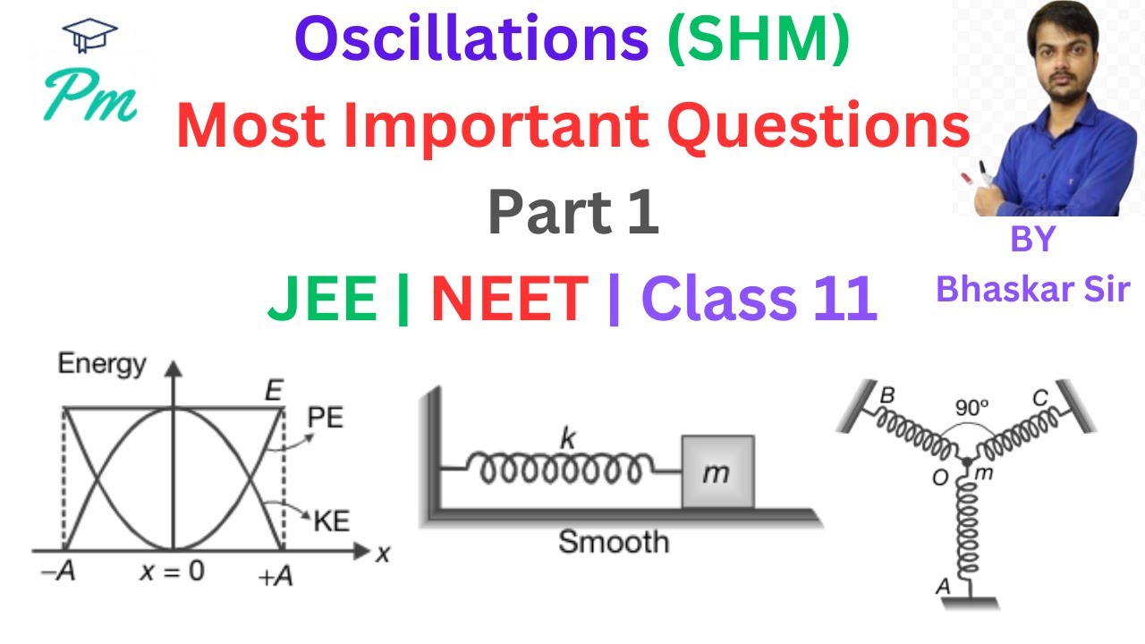 Oscillation Physics Class 11 JEE MAINS | Oscillation NEET questions ...
