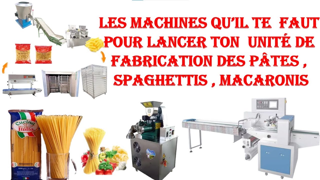 Les machines qu'il te faut pour lancer une unite de fabrication des ...