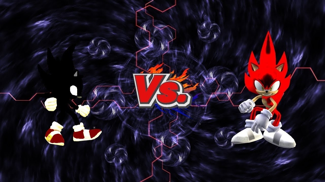 SSF2 Mod Battle: Dark Super Sonic V1 Vs Fire Sonic - YouTube