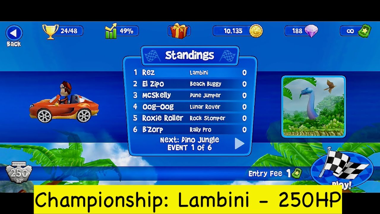 Championship: Lambini - 250HP - YouTube