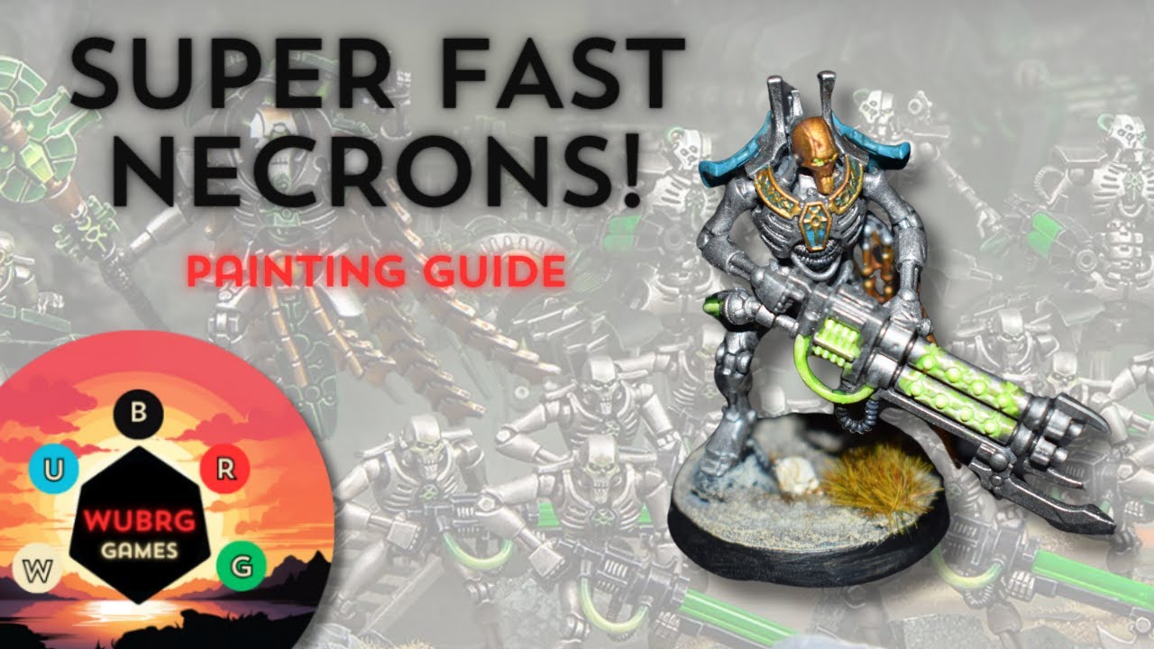 Super Fast and Easy, Necrons Painting Guide! - YouTube