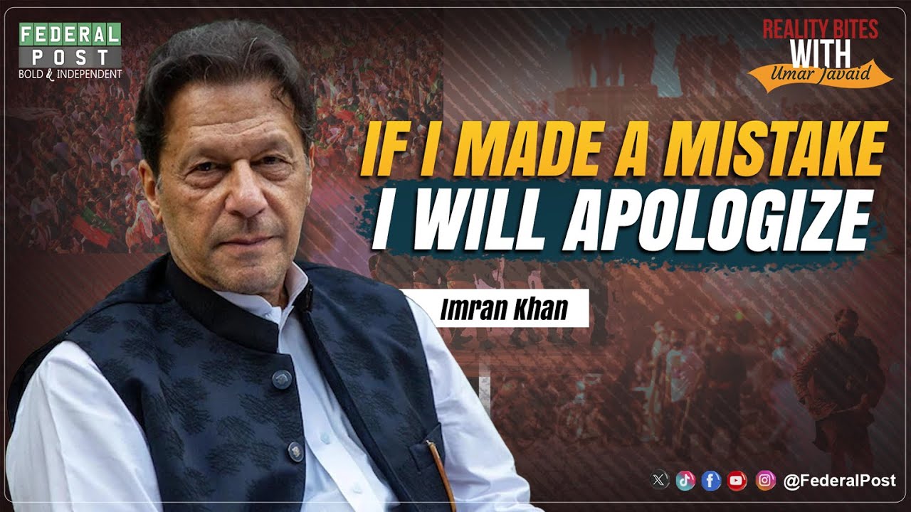 IF I MADE A MISTAKE, I WILL APOLOGIZE | Imran Khan’s Stand | Azhar ...