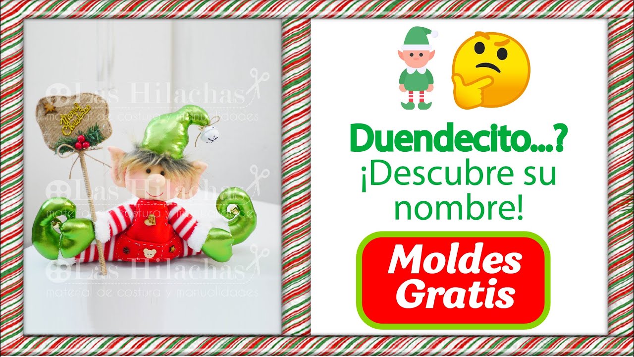 🧝‍♂️#Duendecito...?🤔 ¡Descubre su nombre! - #Tutorial #Navideño🎄 - YouTube