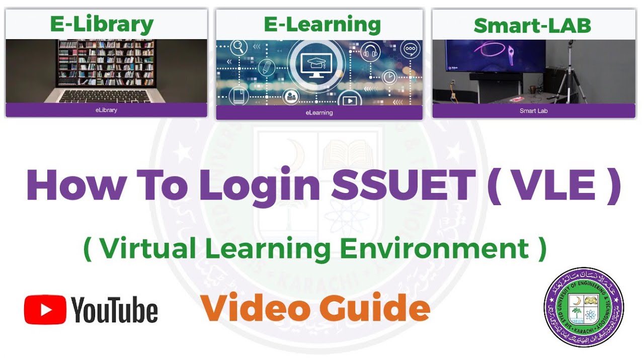 How To Login SSUET ( VLE ) - YouTube