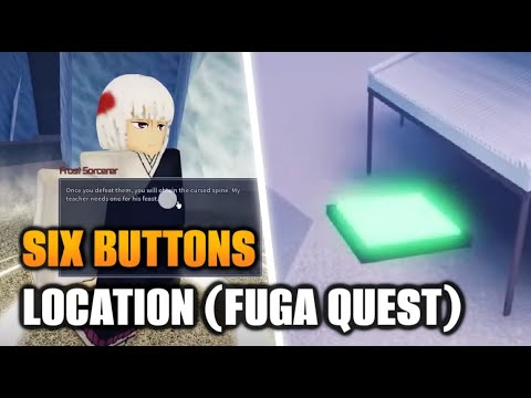 (JUJUTSU INFINITE) All The 6 Buttons Location For Fuga Quest, Frost ...
