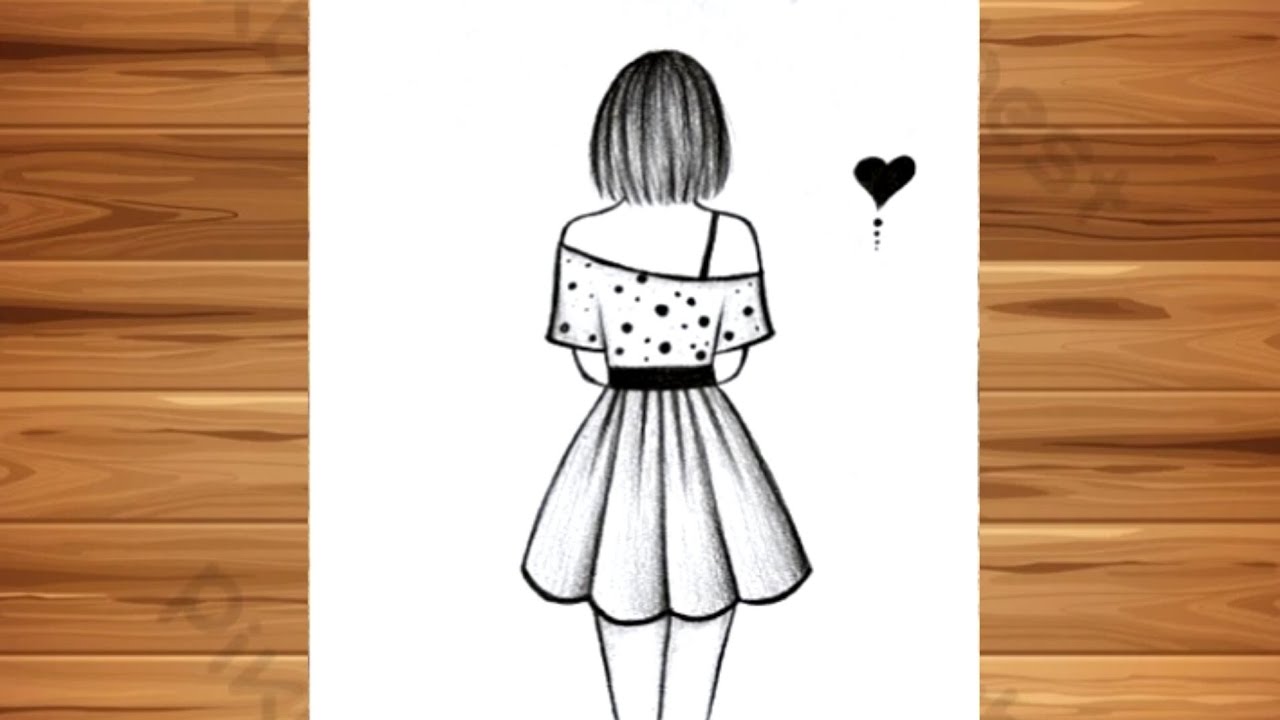 How to draw a girl easy | Girl drawing sketch | Girl drawing - YouTube