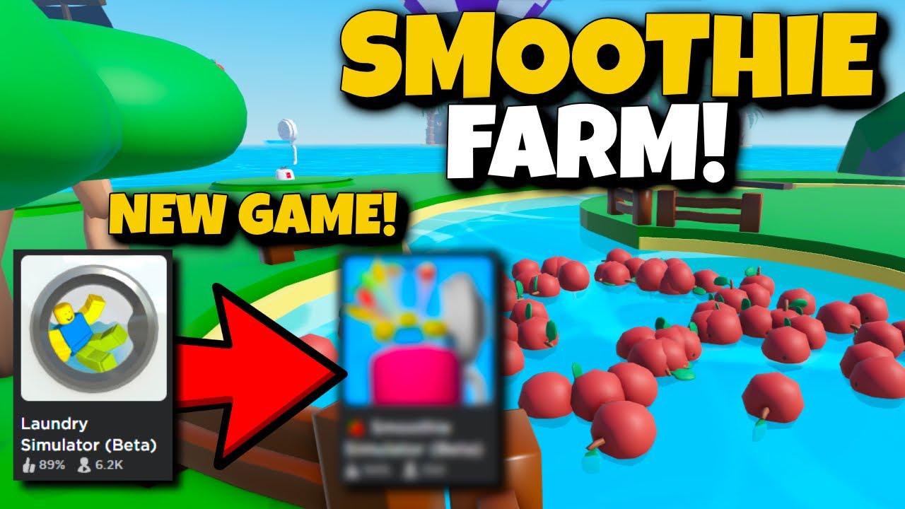 The CREATORS OF "LAUNDRY SIMULATOR" Released A NEW GAME! Smoothie Simulator Roblox - YouTube
