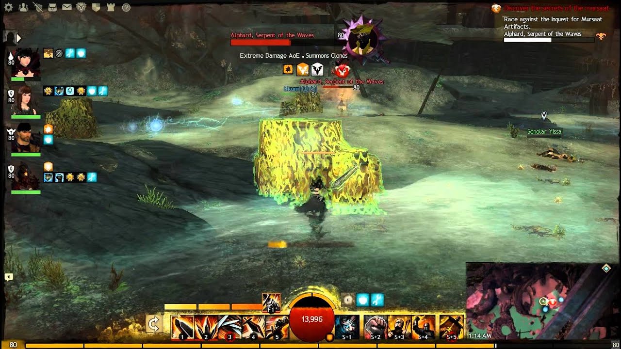 Guild Wars 2 The Ruined City of Arah Explore, Alphard Serpent of the ...
