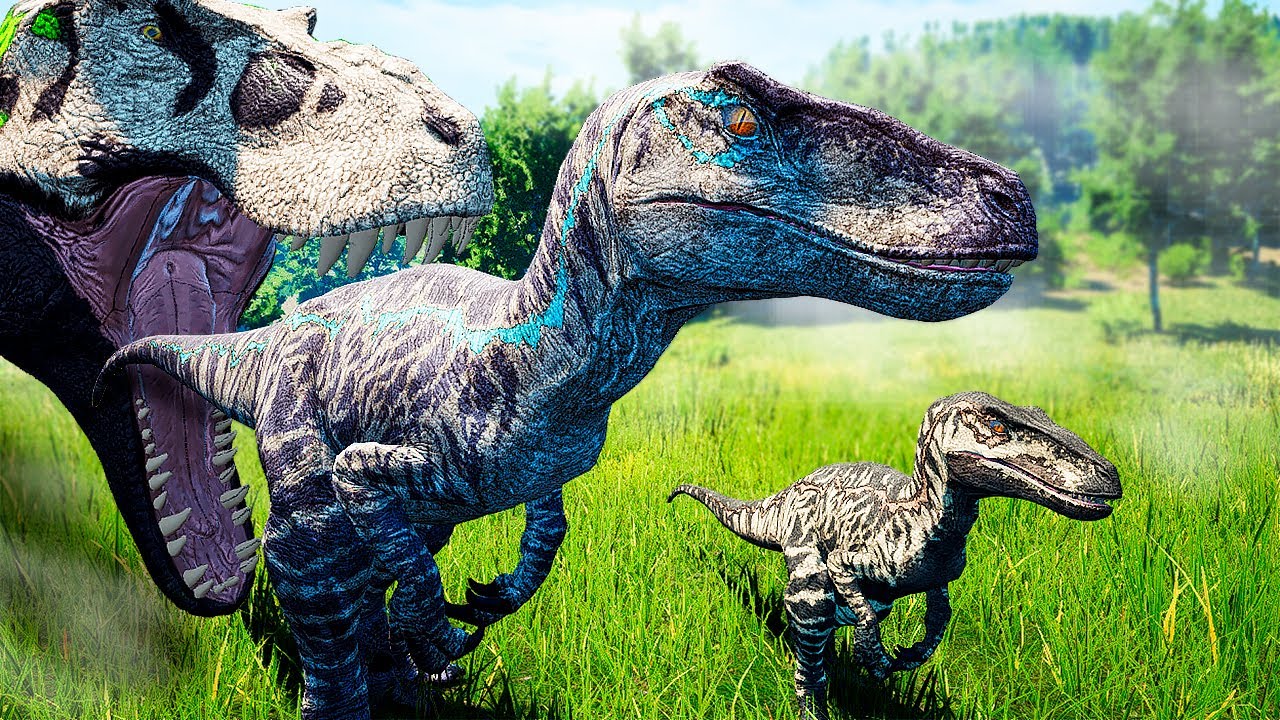 The Isle - BLUE Utahraptor Encontrei Amigos! Tiranossauro Rex ...