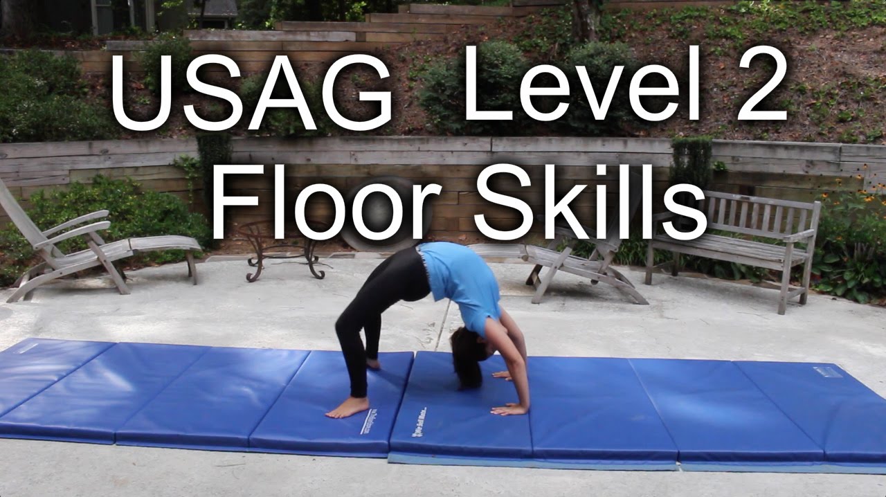 USAG Level 2 Floor Skills - YouTube