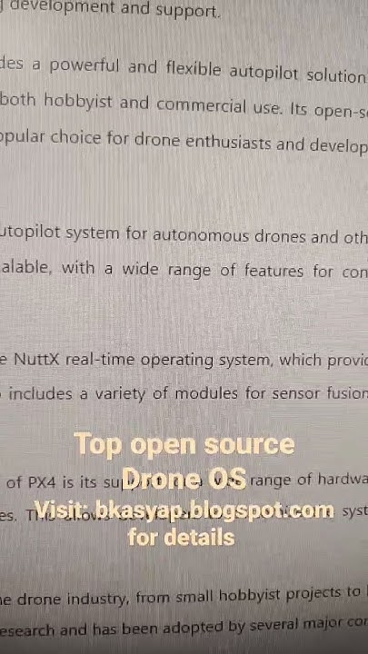 Top 5 Open Source Os For Drone Uav Uas Arduino ُembeddedsystem Iot Aviation Youtube
