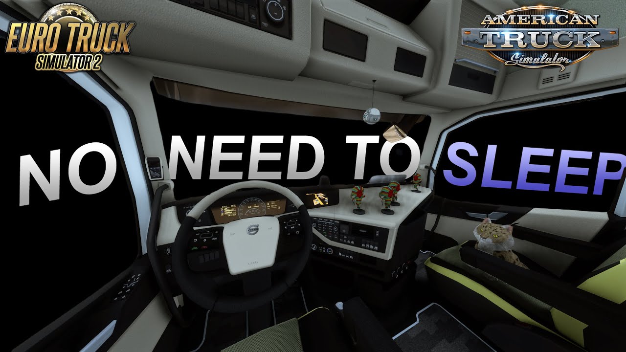 How to Never Get Sleepy/Tired Anymore in ETS2 & ATS - Tutorial (No Mods ...