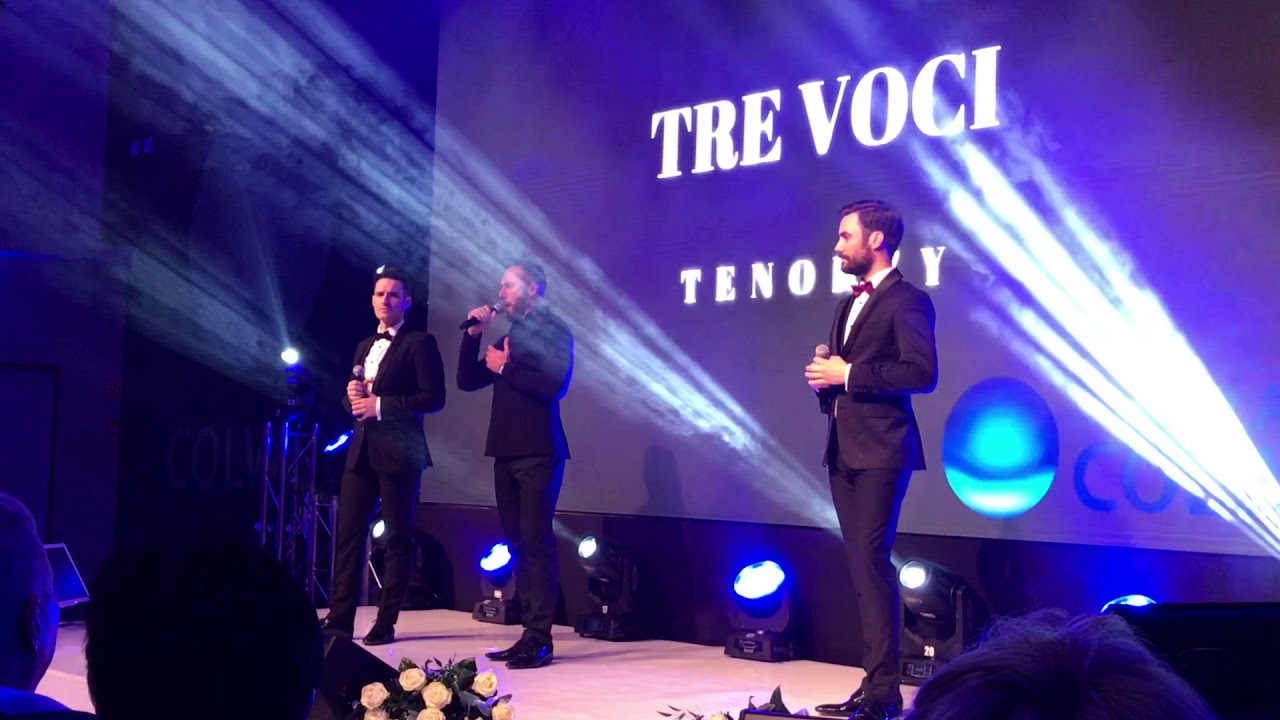 Tre Voci Tenorzy - Time To Say Goodbye na konferencji Colway - YouTube