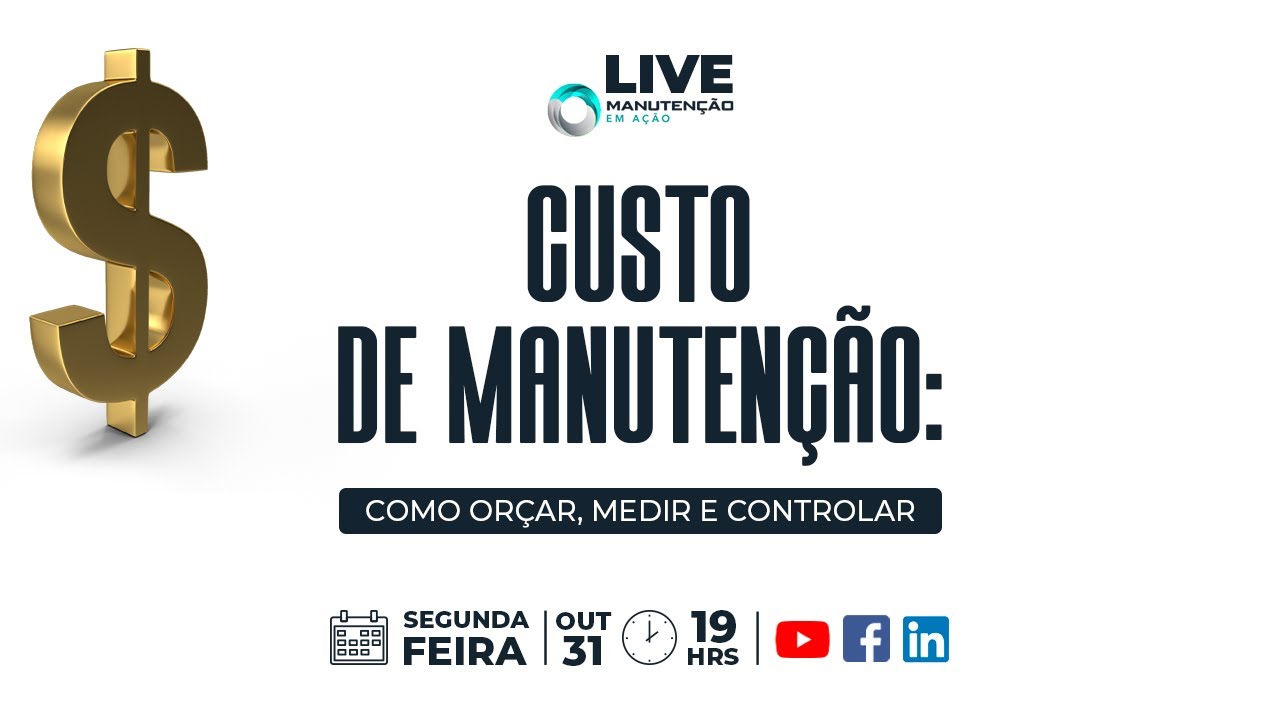 Aula Gratuita: Custo de Manutenção: como orçar, medir e controlar - YouTube