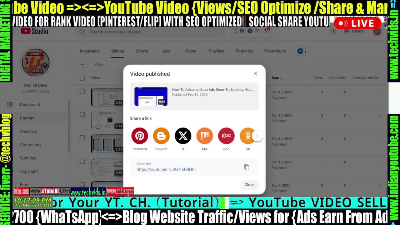 LIVE!!! 156 Video Tutorial:😊📚 How To Uploading YouTube Video on YouTube Channel {YT Video Upload ...