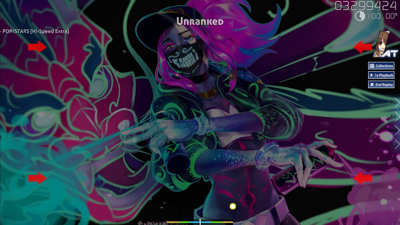 Osu! | KDA | Mapped By Gentaro - YouTube