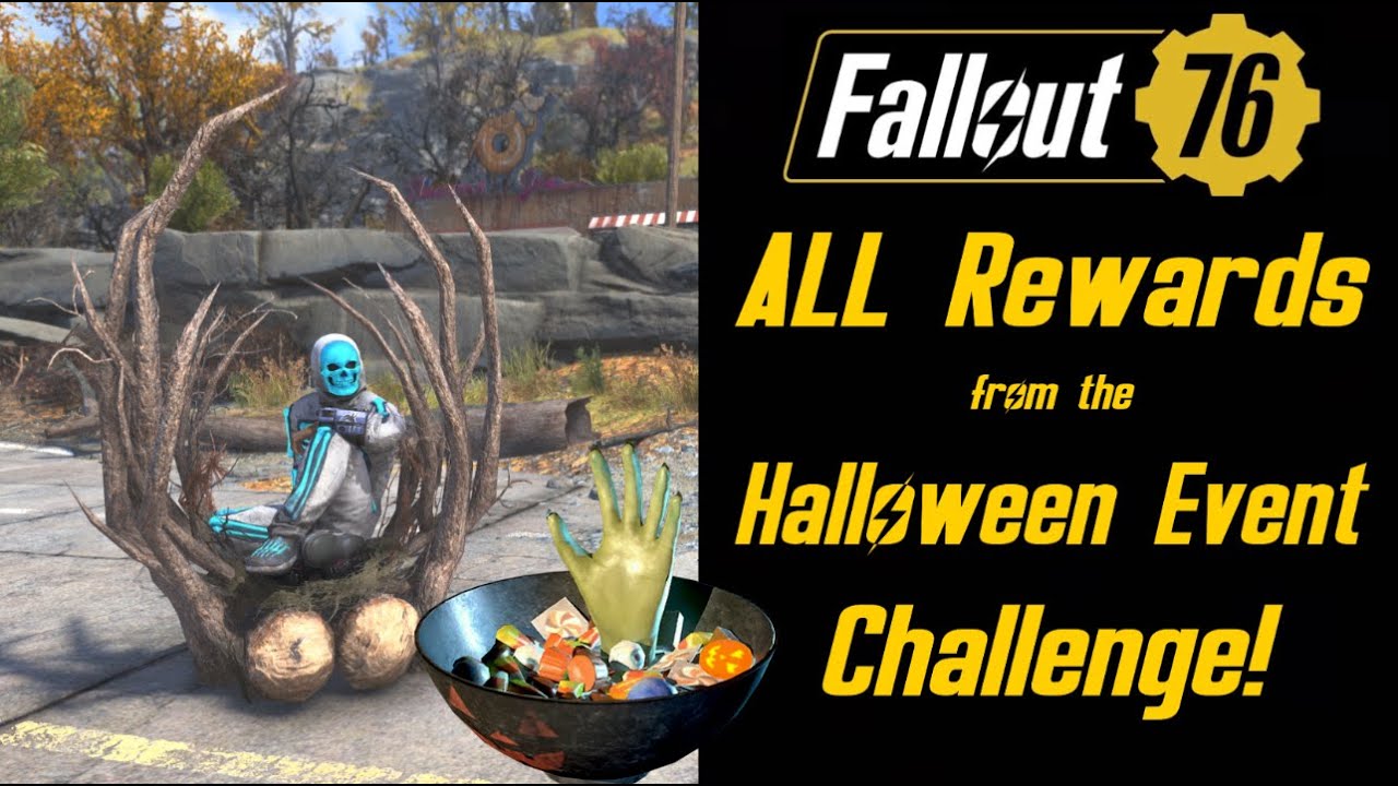 ALL Rewards from the Halloween Challenge Event! - Fallout 76 - YouTube