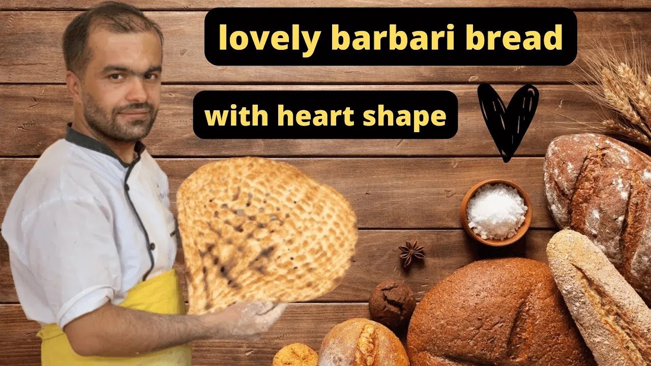 lovely barbari bread with heart shape| how to bake barbari bread ...