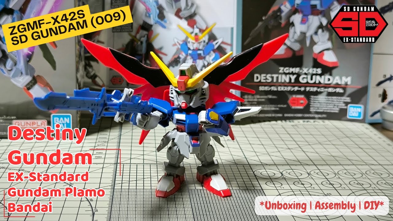 Gundam Destiny | SD Gundam Ex-Standard | Bandai | Assembly - YouTube