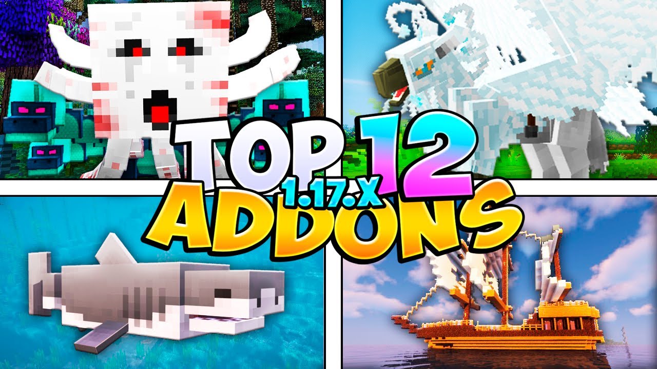 TOP 12 MEJORES ADDONS SURVIVAL para Minecraft PE (Bedrock) 1.17.X y 1. ...