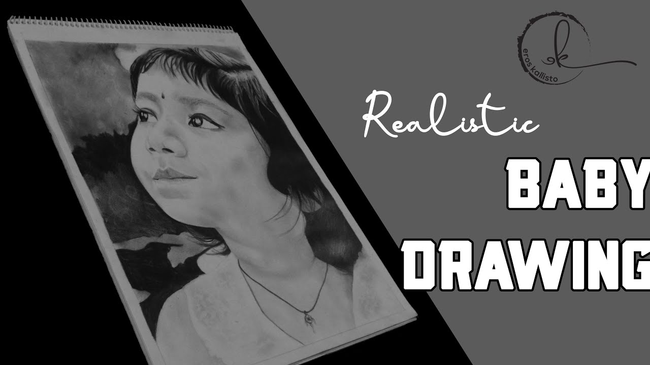 REALISTIC BABY Drawing _ Portrait _ Time Lapse - YouTube