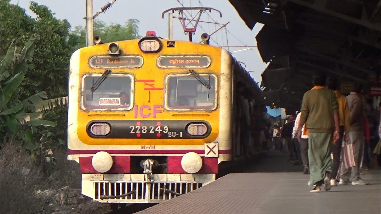 Howrah-Barddhaman Main Line & Chord Line EMU Local Train Quickly Arrive ...