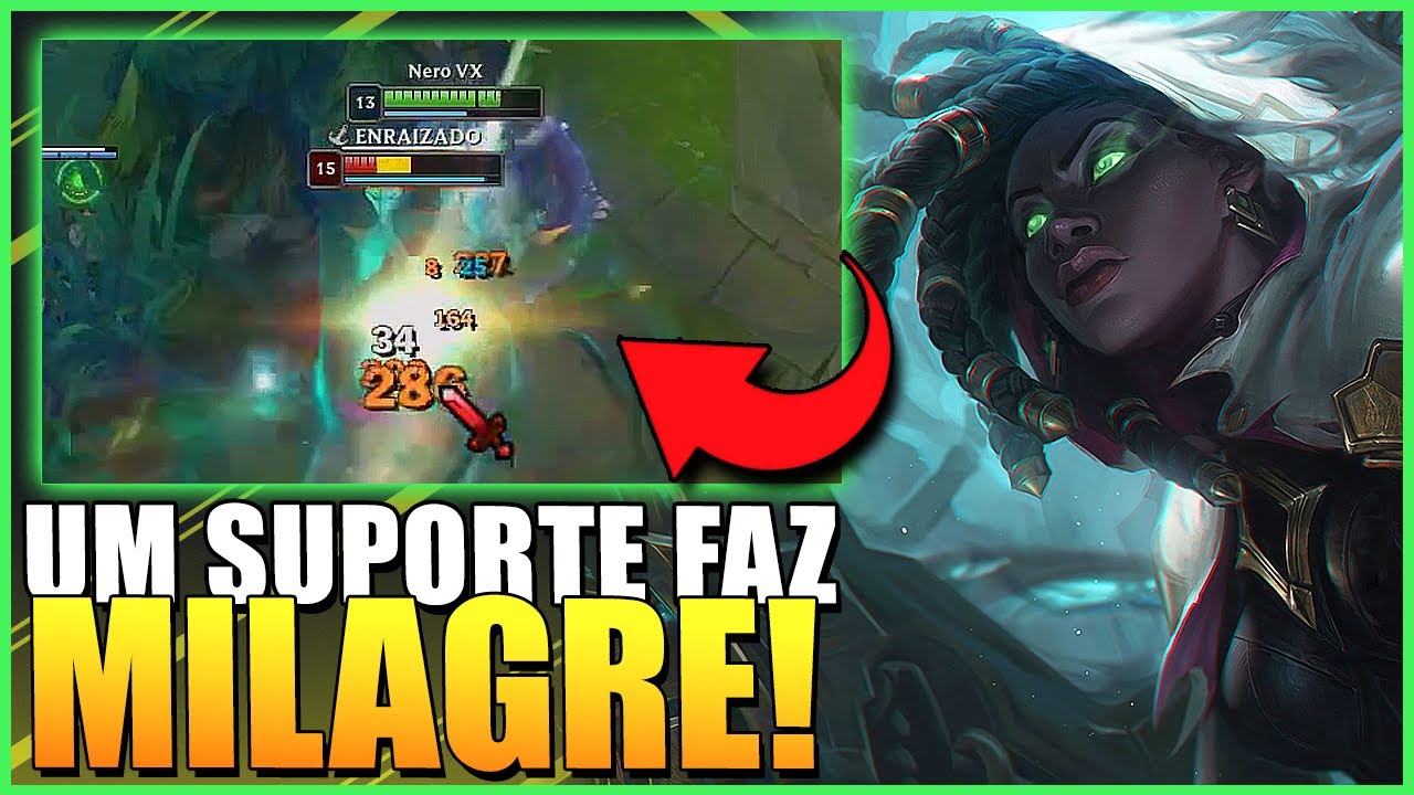 FIZ MILAGRE DE SENNA SUP NESSE JOGO SENNA GAMEPLAY League of Legends ...